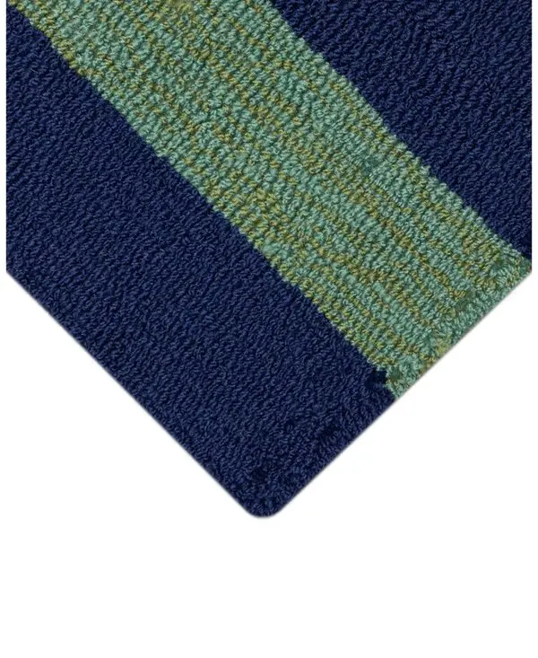 LUSH DECOR Liora Manne Frontporch Striped Compass Area Rug, 2' X 3