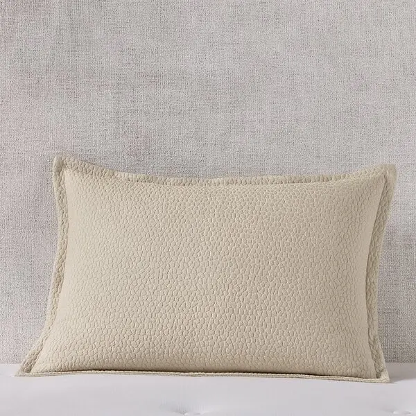 HUDSON PARK COLLECTION Signature Pebbled Matelasse Standard Sham, Pair - Beige