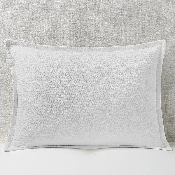 HUDSON PARK COLLECTION Signature Pebbled Matelasse Standard Sham, Pair - Cloud