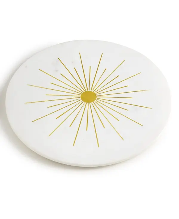 GAURI KOHLI Sunshine Marble Cheese Board 12 - White