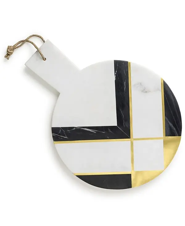 GAURI KOHLI Campania Marble Cheese Board - White