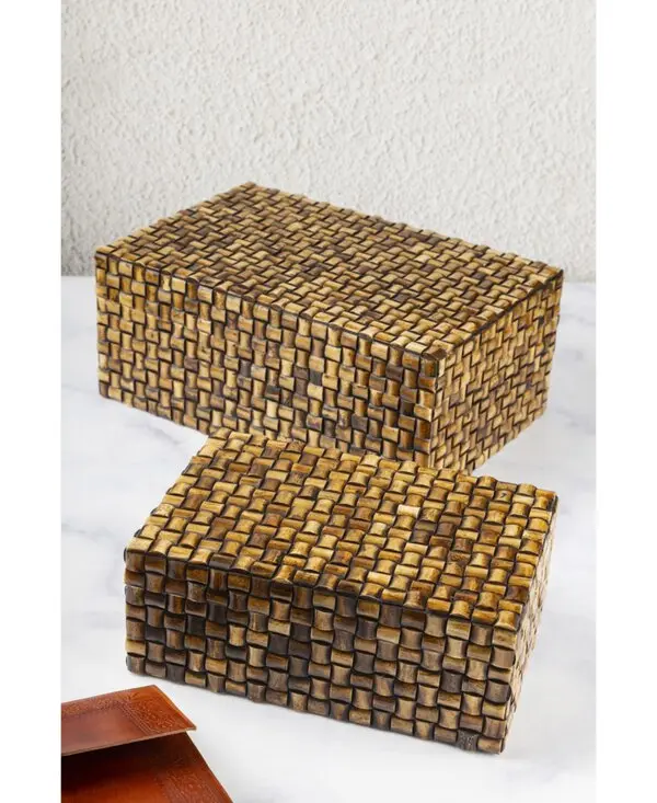 GAURI KOHLI Nomad Decorative Boxes, Set Of 2
