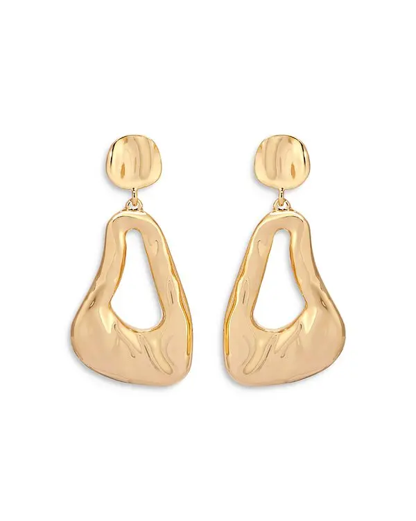 Ettika Molten Drop Earrings - Gold