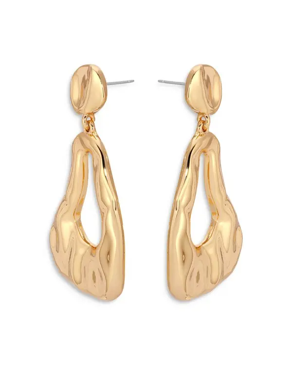 Ettika Molten Drop Earrings - Gold