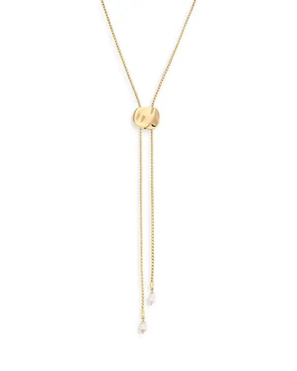 Ettika Liquid Lux Bolo Necklace - Gold