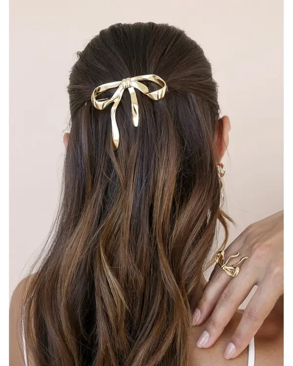 Ettika Organica Bow Hair Barrette