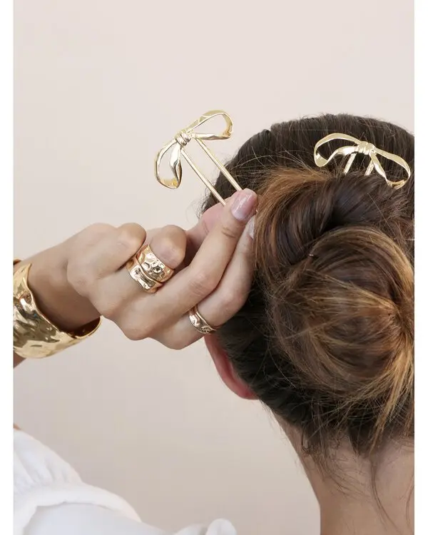 Ettika Organica Bow Hair Pin