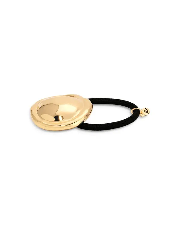 Ettika Liquid Lux Oval Hair Tie - Gold
