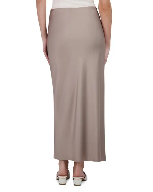 POINT Satin Slip Skirt - Stone