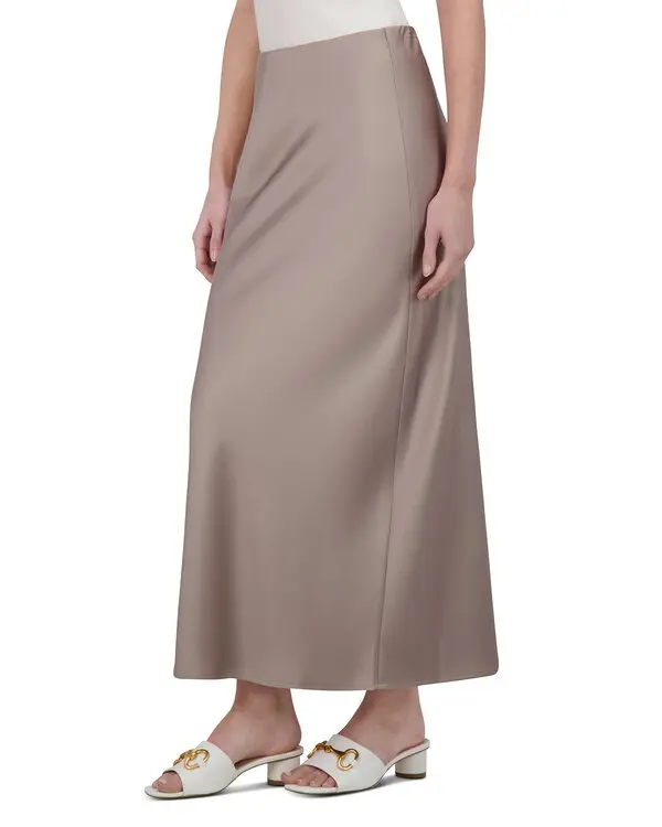 POINT Satin Slip Skirt - Stone
