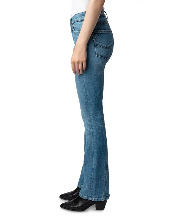 Zadig&Voltaire Eclipse Straight Leg Jeans - Blue
