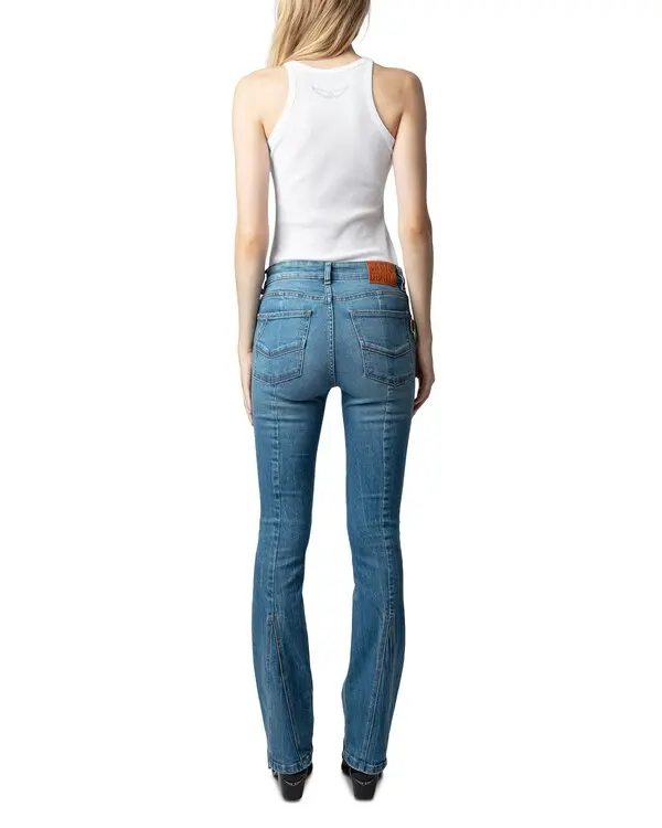 Zadig&Voltaire Eclipse Straight Leg Jeans - Blue