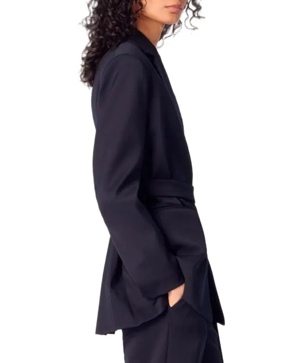 Maje Tailored Suit Jacket - Navy