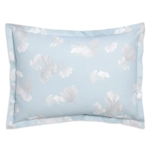 SFERRA Ginkgo Boudoir Sham Exclusive - Aqua