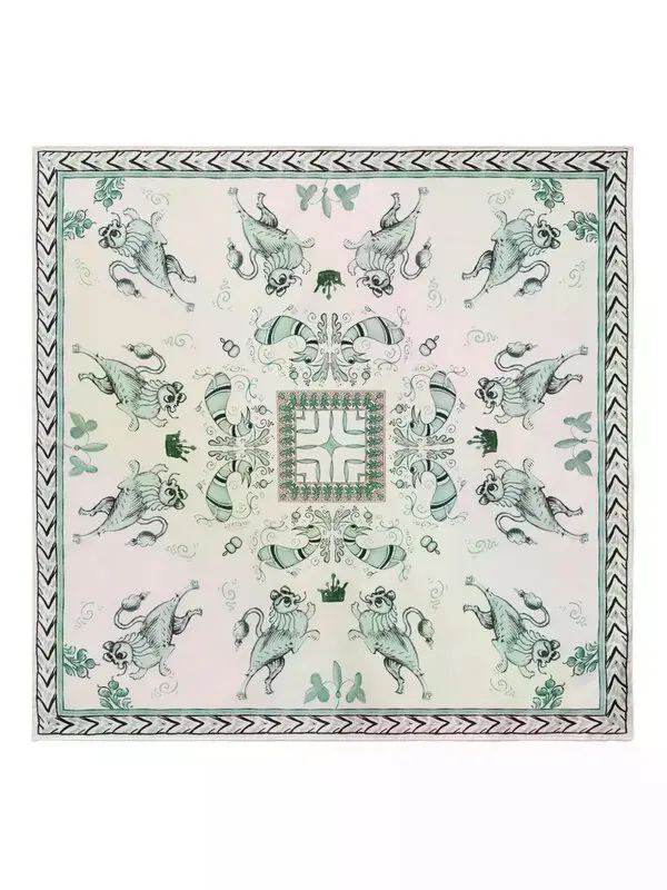 Fabiana Filippi Graphic-print Scarf - Green