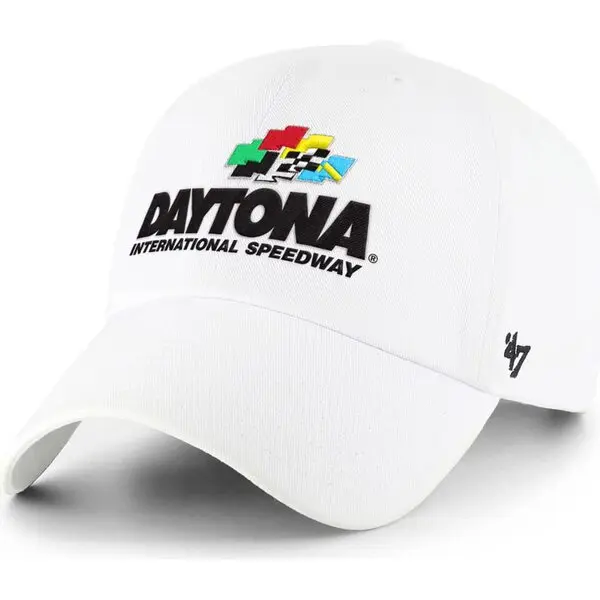 '47 Daytona International Speedway Daytona 500 Clean Up Adjustable Hat - White