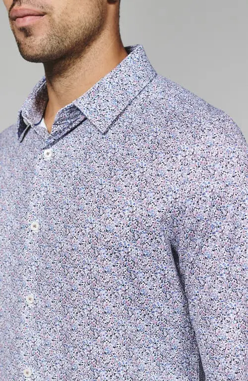 7 Diamonds Prague Floral Performance Button-up Shirt