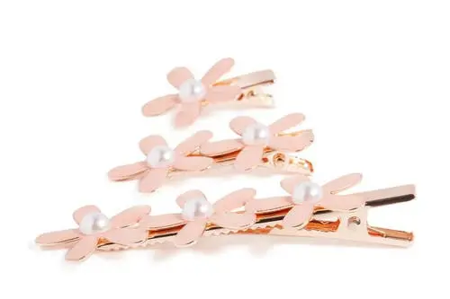 NUME Flower Hair Clip Set - Pink