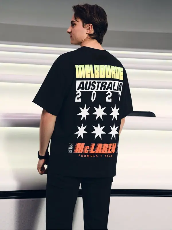 REISS X Mclaren Formula 1 Team Melbourne Gp T-shirt - Black