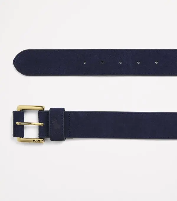Polo Ralph Lauren Suede Debossed Logo Belt