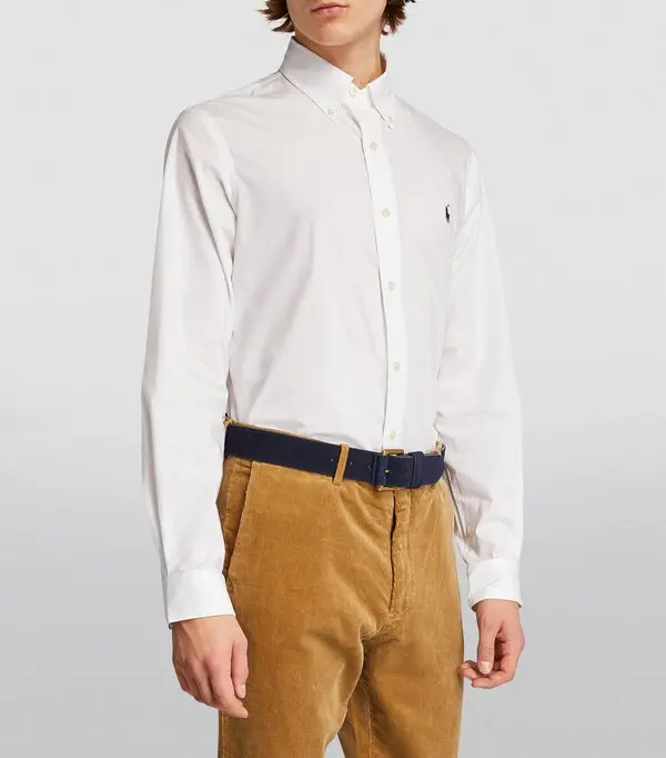 Polo Ralph Lauren Suede Debossed Logo Belt