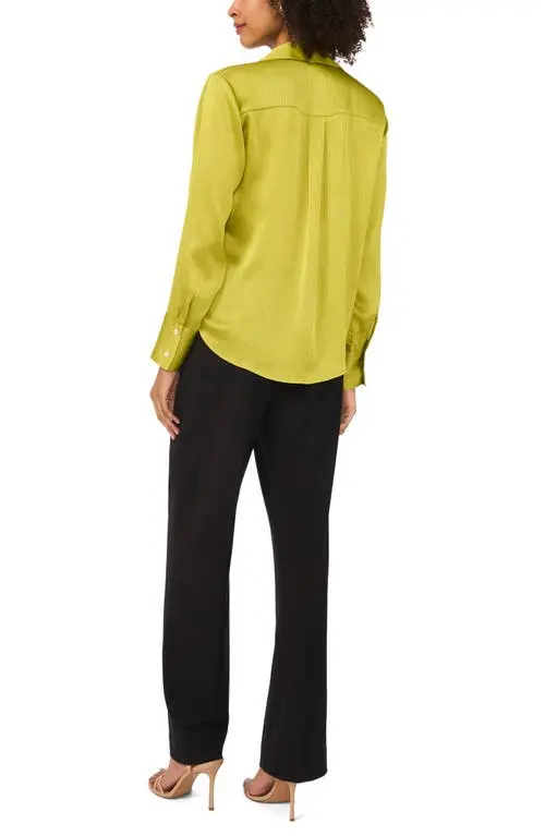 Vince Camuto Textured Satin Long Sleeve Shirt
