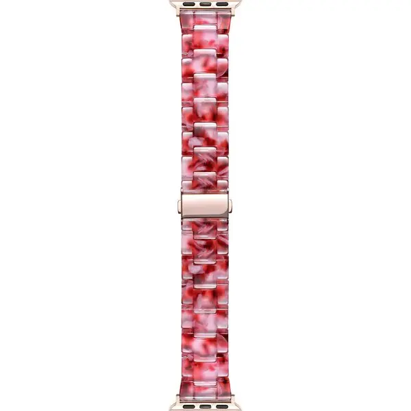 POSH TECH Claire Resin Link Apple Watch Bracelet - Red Multicolor
