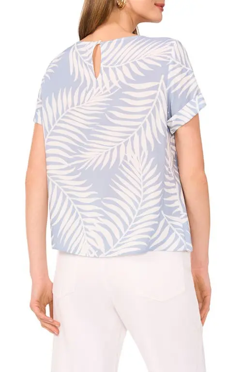 Vince Camuto Palm Print Top
