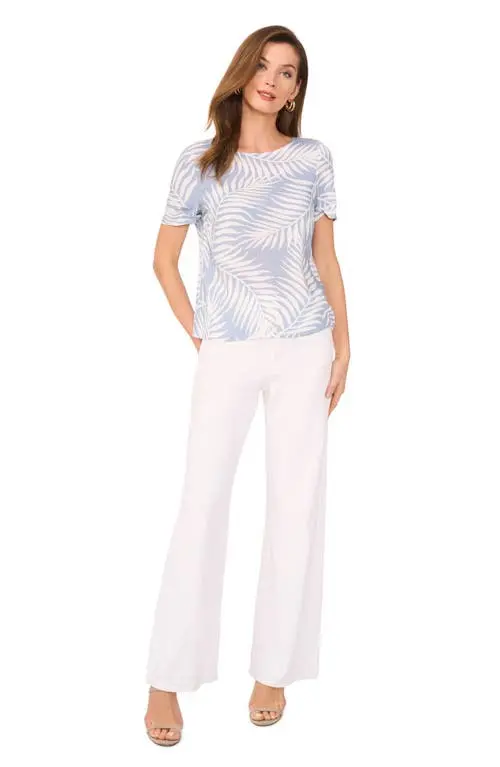 Vince Camuto Palm Print Top