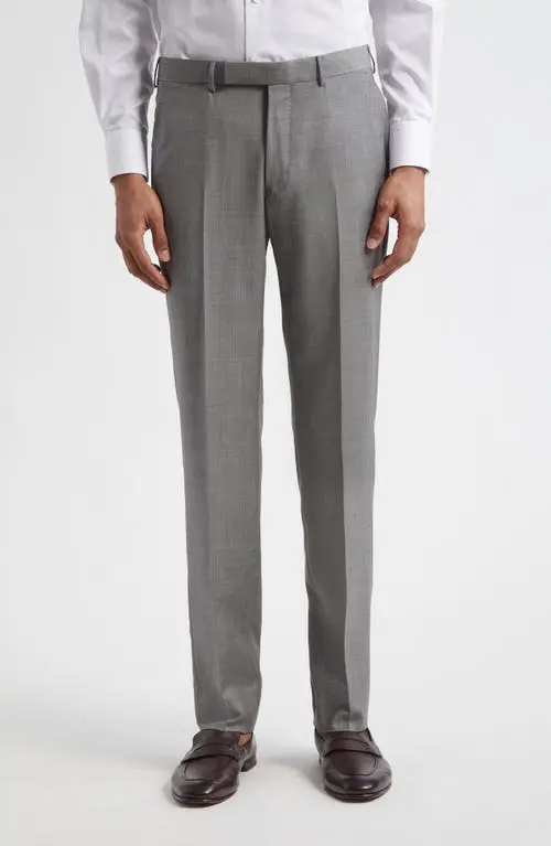 Zegna Mélange Wool Trousers