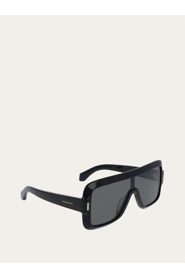 FERRAGAMO Mask Frame Sunglasses - Black