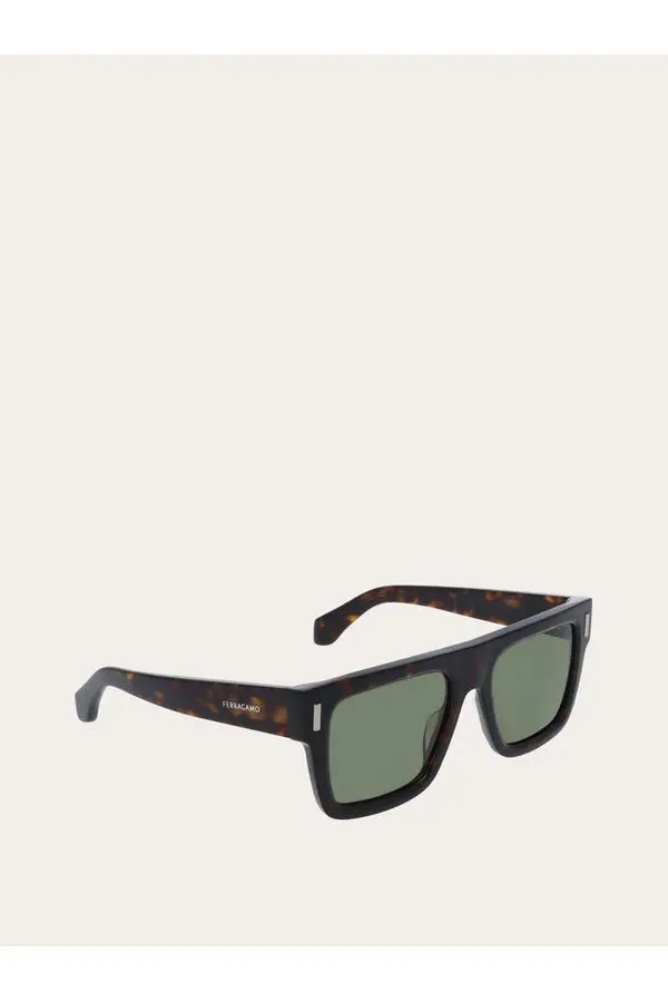 FERRAGAMO Rectangular Frame Sunglasses - Red