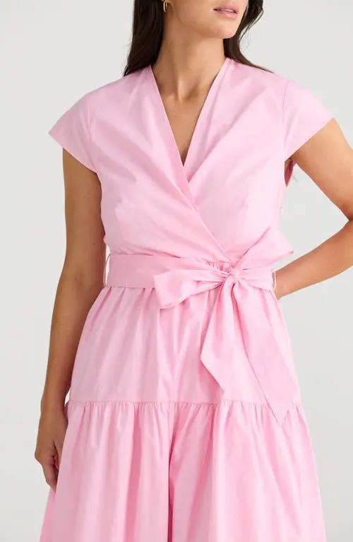 BRAVE+TRUE Posey Wrap Front Cotton Dress