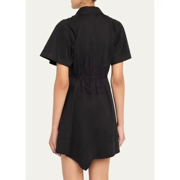 A.L.C. Julie Short-sleeve Shirtdress - Navy