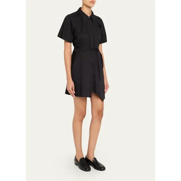 A.L.C. Julie Short-sleeve Shirtdress - Navy