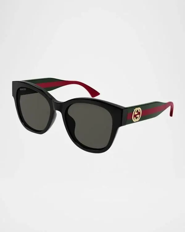 Gucci Recycled Acetate Butterfly Sunglasses