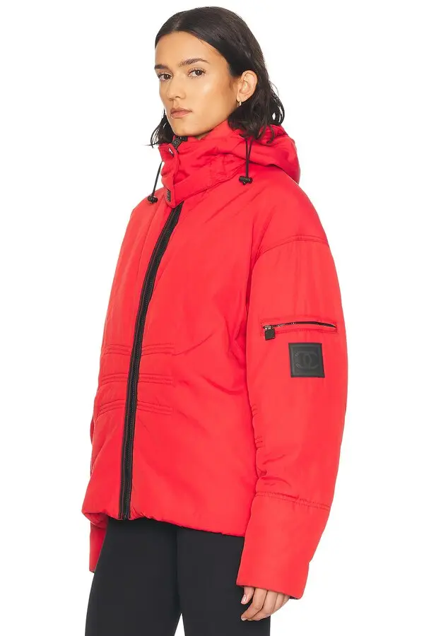 Chanel Quilted Puffer Jacket - Red | Editorialist