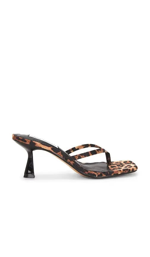 Steve Madden Allies Leopard Print Heeled Sandals - Brown