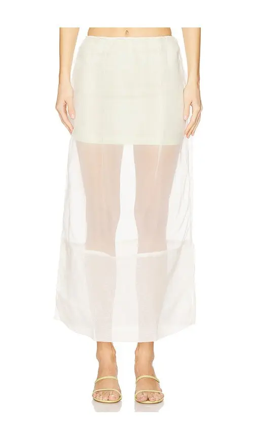 SWF Pencil Sheer Maxi Skirt & Satin Mini