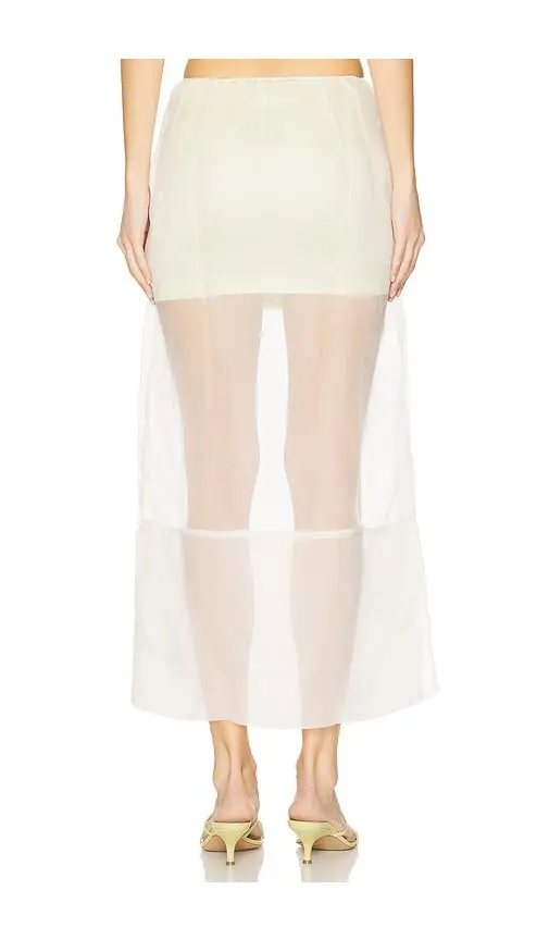SWF Pencil Sheer Maxi Skirt & Satin Mini