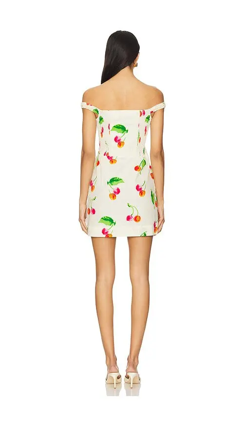 SWF Off Shoulder Pleated Mini Dress