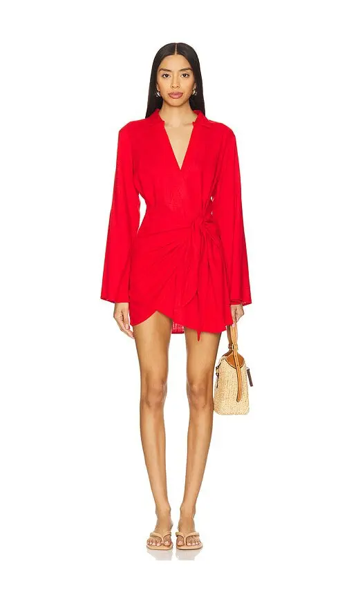 L*Space Wrap Dress - Red