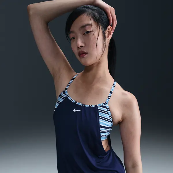 Nike Swim Layered Tankini - Blue