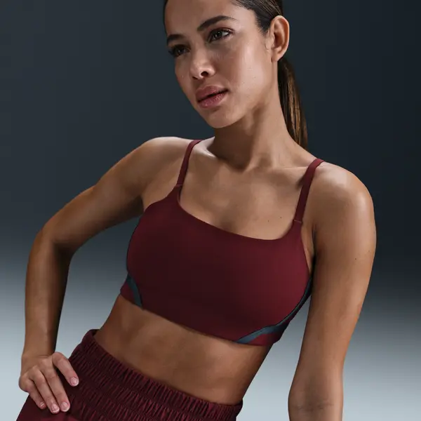 Nike One Convertible Light-support Lightly Lined Sports Bra - Red