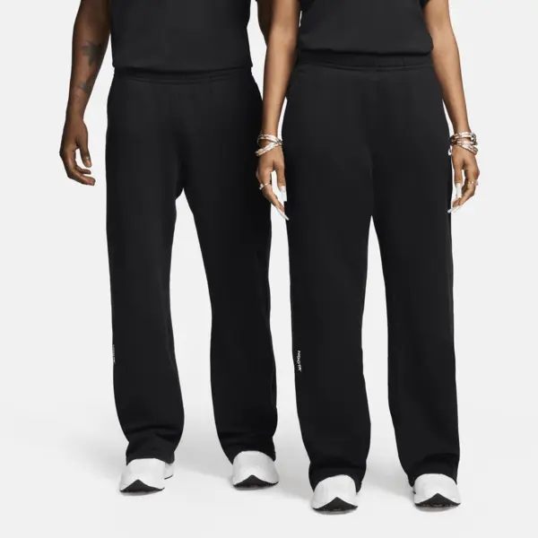 Nike Nocta Nocta Fleece Cs Open-hem Sweatpants - Black