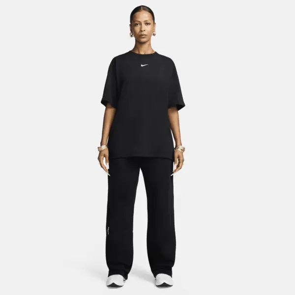 Nike Nocta Nocta Fleece Cs Open-hem Sweatpants - Black