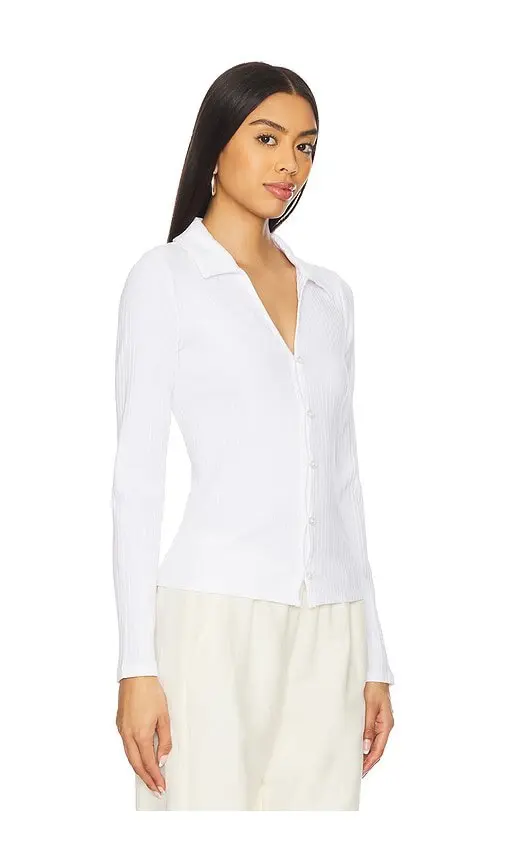 Sanctuary Daydreamer Knit Shirt With Collared Neckline