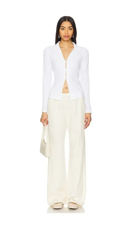 Sanctuary Daydreamer Knit Shirt With Collared Neckline
