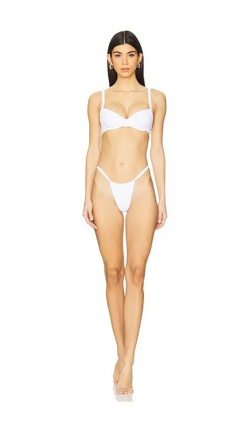 Superdown Chiara Bikini Bottom - White