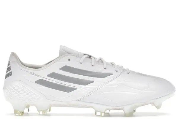 Adidas Adizero F50 4 Leather Fg - Cloud White/silver Metallic/core Black